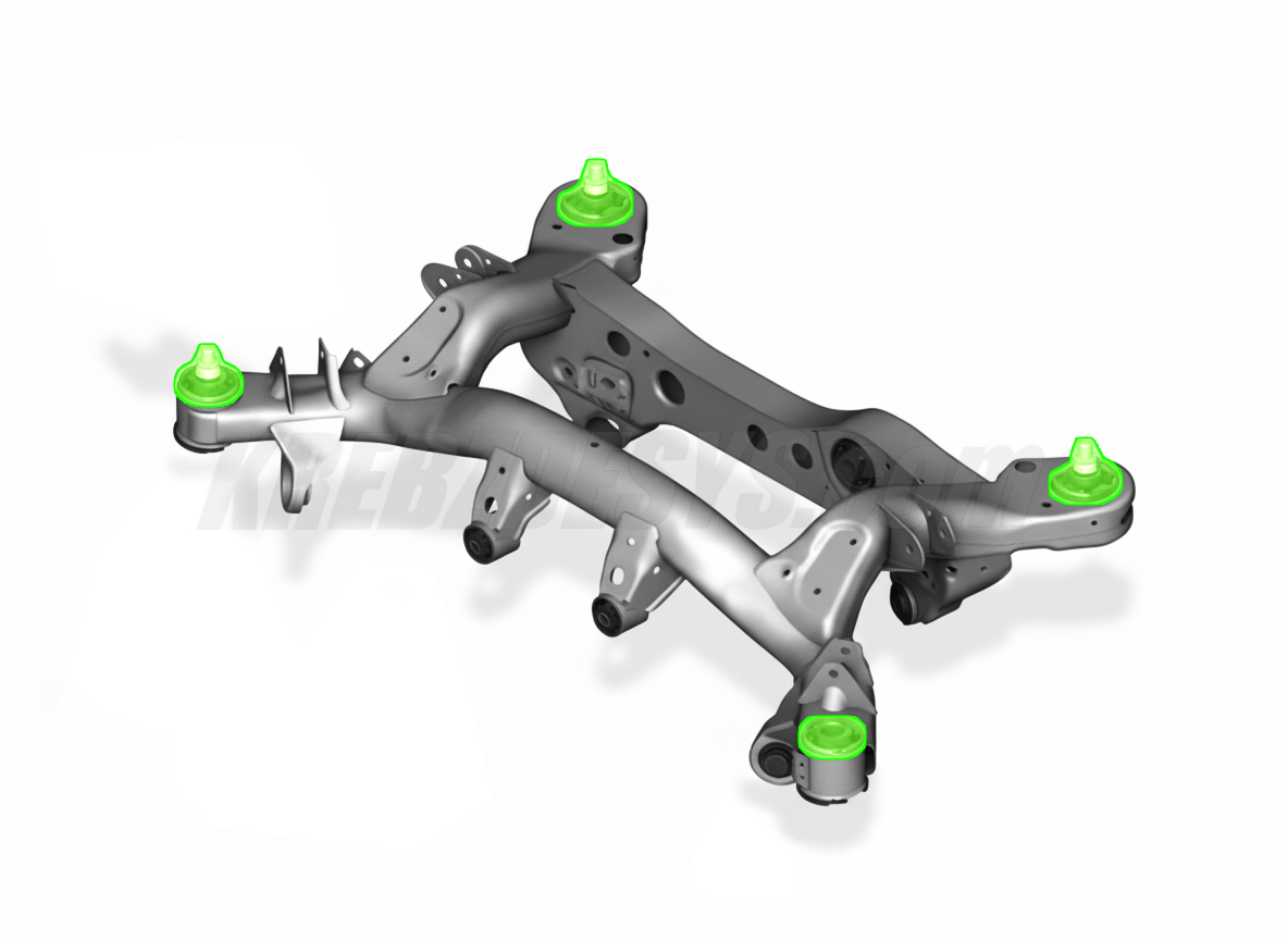 BMW F2x / F3x Rear Subframe Bushings – Polyurethane - krebzdesys